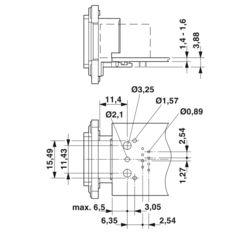 VS-08-A-S-RJ45/LP-1-IP67 - Panel mounting frames - 1652884 | Phoenix ...