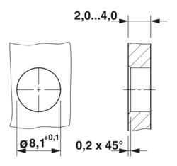 SACC-DSI-M8MS-6CON-M8-L90 SH - Apparaatconnector achterwand - 1424244 | Phoenix Contact