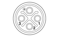 SAC-4P- 5,0-PUR/M12FSS PE - Power cable - 1408845 | Phoenix Contact