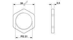 VS-08-A-RJ45/MOD-1-R-IP67 - Panel mounting frames - 1689844 | Phoenix ...