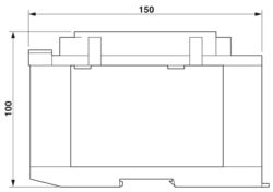HC-SMP 150-D15 - Plug mounting panel - 1661192 | Phoenix Contact