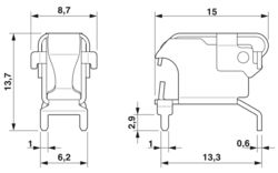 PTSPL-6/1-2X2 2,9 R32 - PCB terminal block - 1704837 | Phoenix Contact
