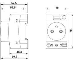 EO-E/UT/SH - Socket - 0804016 | Phoenix Contact