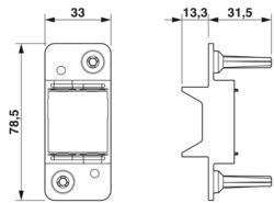 HC-M-B06-DOCK-H - Docking frame - 1051190 | Phoenix Contact