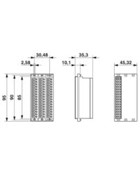 FRONT-SFL 2,5/F48 - Female connector strip - 2285603 | Phoenix Contact